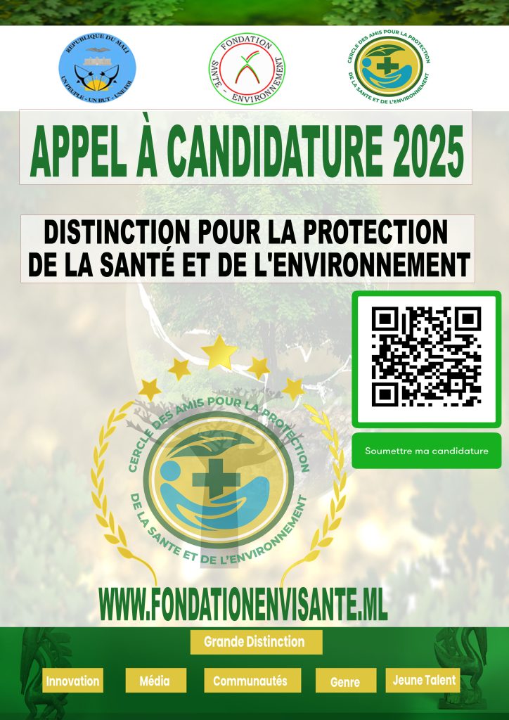 Appel à candidature distinctions 2025 – Fondation Santé Environnement